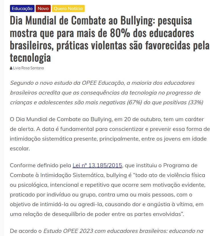 Últimas Atualizações e Insights Educacionais – OPEE Educação